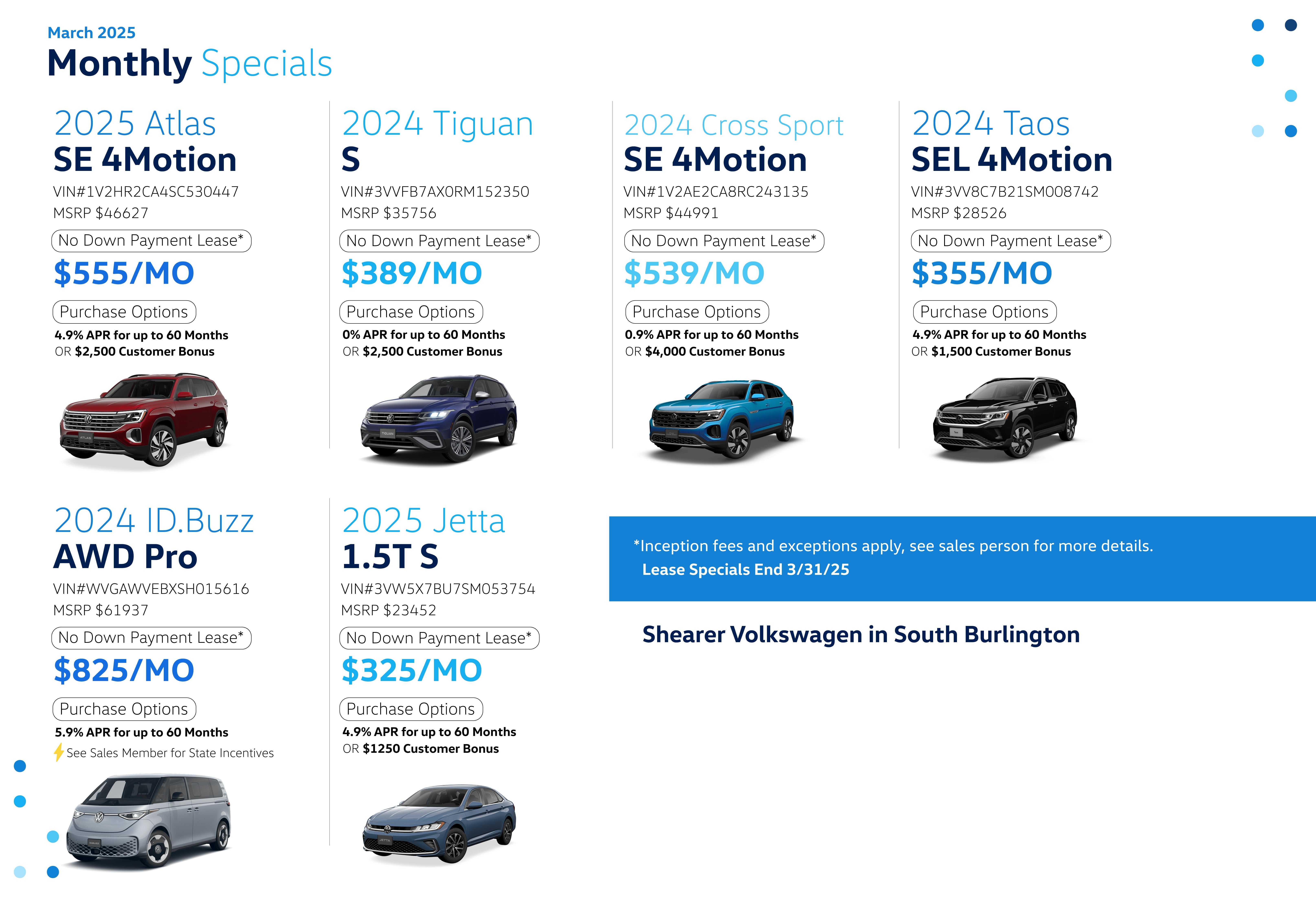 Volkswagen New Car Specials - South Burlington VT area Volkswagen ...